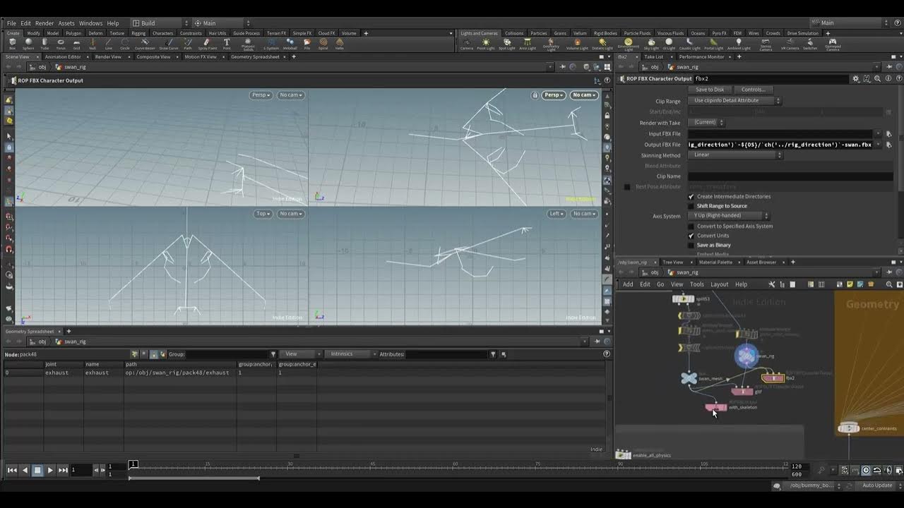 Export Houdini Fbx With Skeleton To Unreal 5 Devlog Issue 1 Youtube