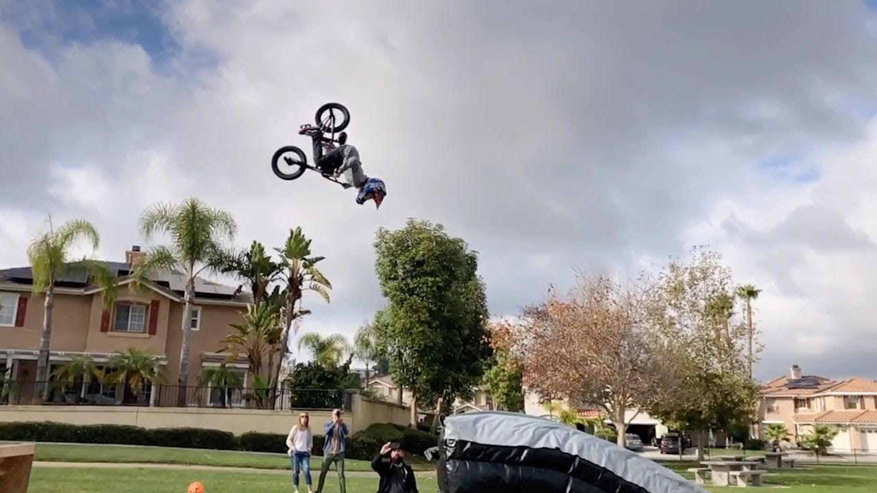 Youngster Pulls Off Amazing BMX Backflip - YouTube