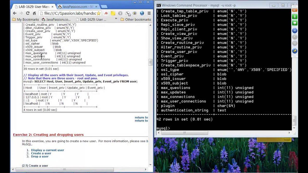 MySQL User Management and Access Control (Topic #9: MySQL course from JPassion.com) - YouTube