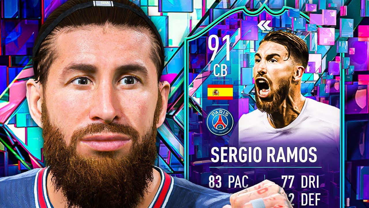 EL CAPITAN! 😎 91 Flashback Sergio Ramos Player Review - FIFA 23 ...