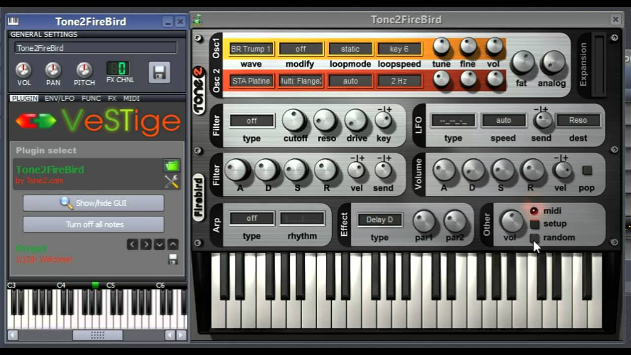 Fire Bird 2 VST - Tone2FireBird Free Demo Test - YouTube