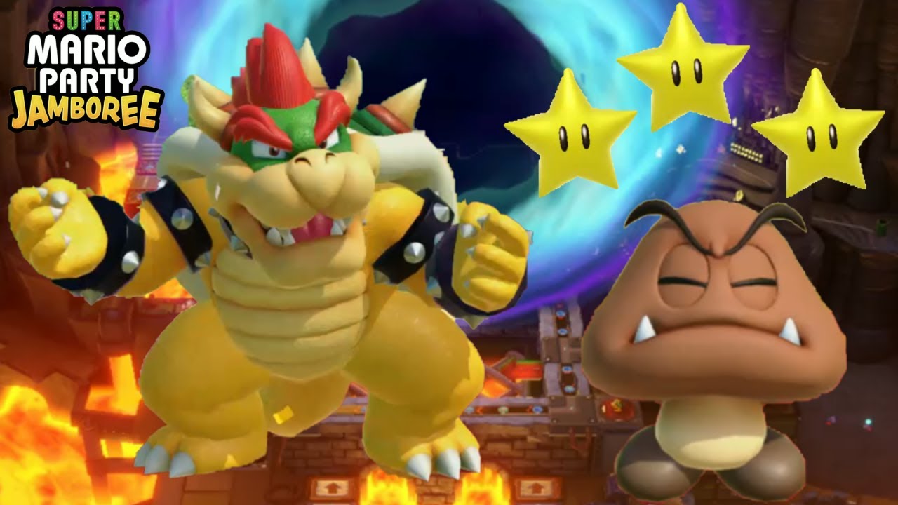 Super Mario Party Jamboree King Bowser's Keep Goomba VS Toadette ...
