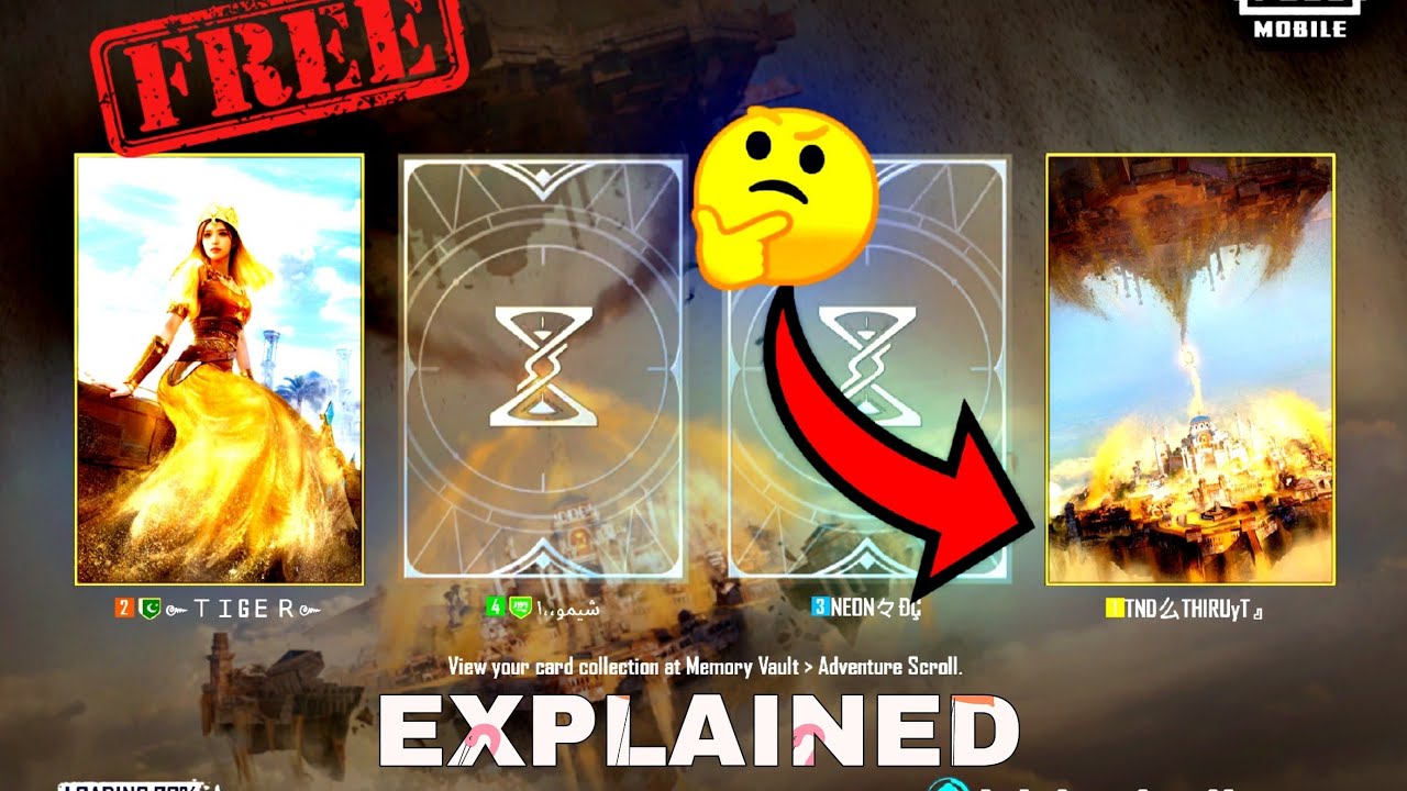 PUBG Adventure Scroll Event | Profile Card Emote Unlock | Memory Vault ...