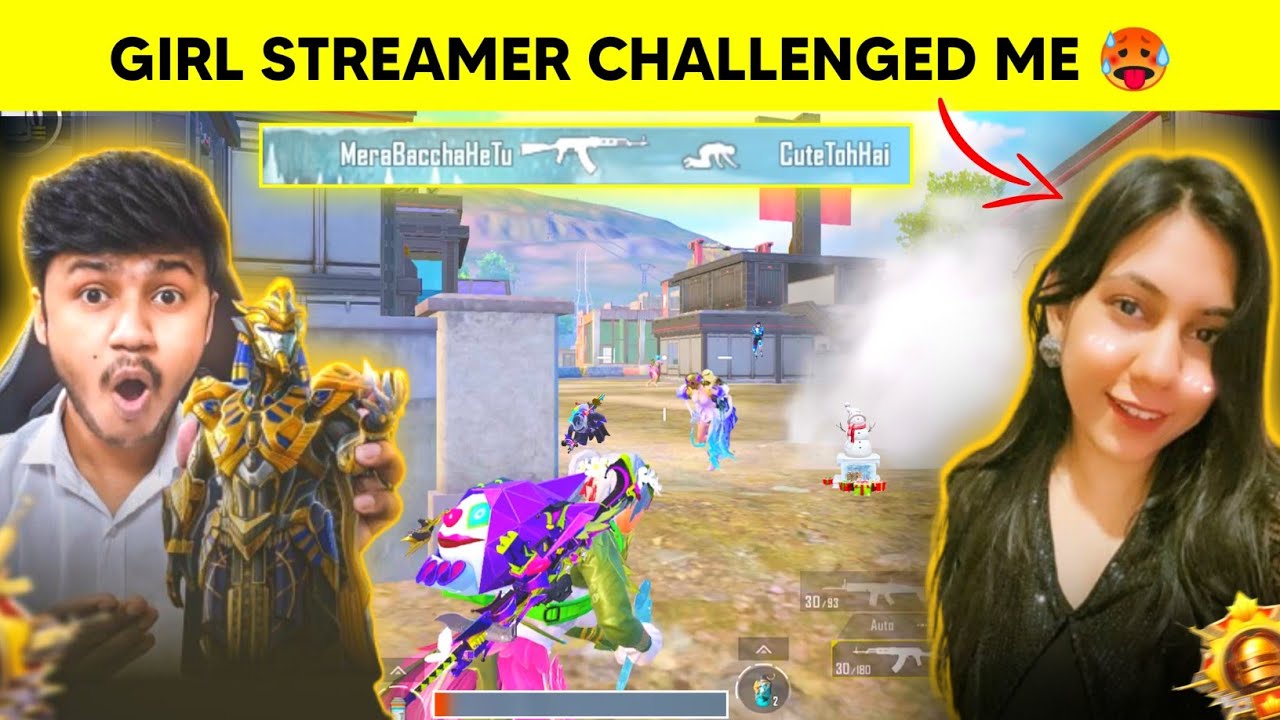 CRAZY GIRL STREAMER CHALLENGED ME IN PLANE & RANDOM REACTION GAMEPLAY ...