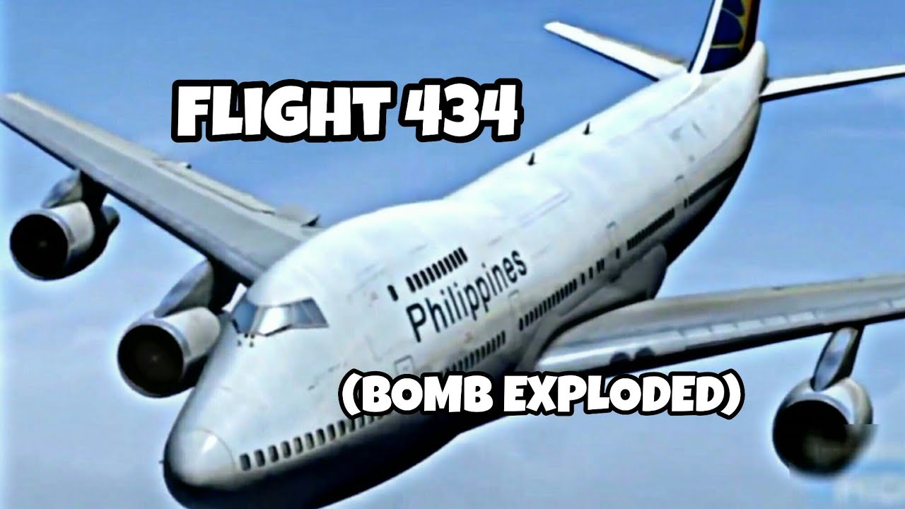 Philippine Airlines Flight 434 - Landing Animation (BOMB EXPLODED ...