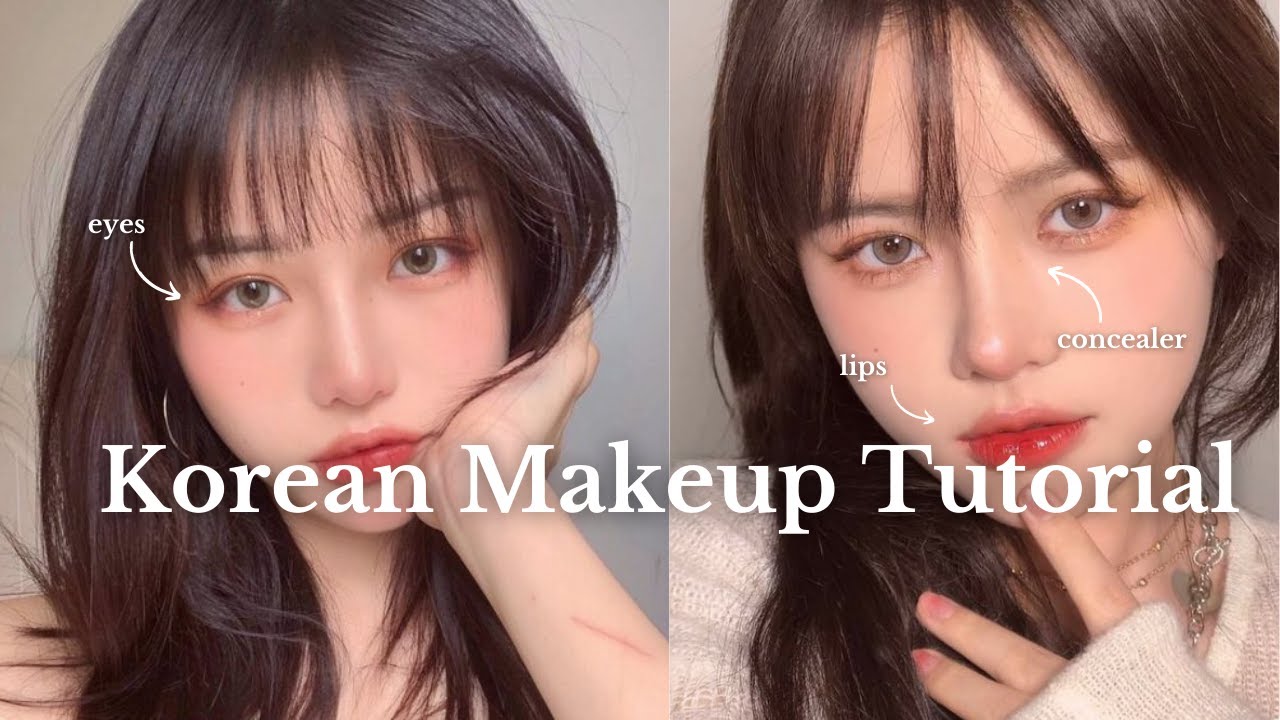 Korean makeup tutorial step by step for beginners 💗 | Beauty tips and tricks - YouTube
