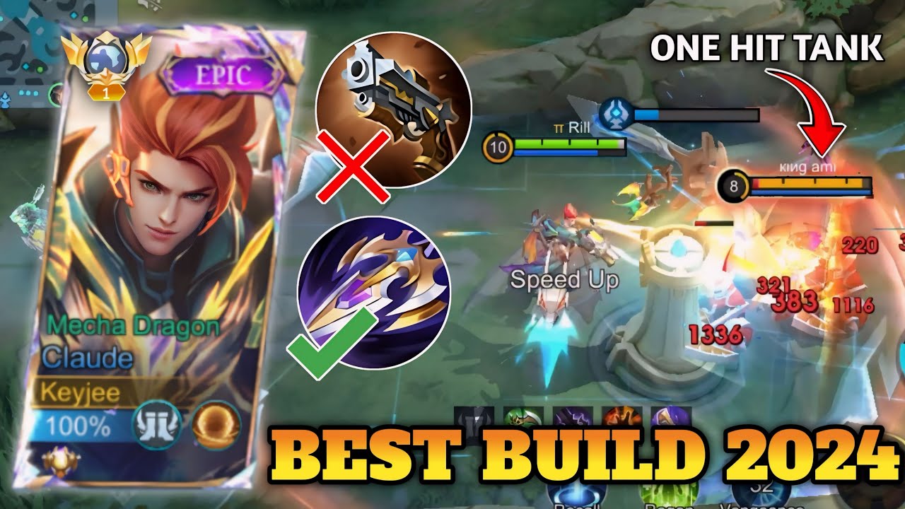 BEST BUILD CLAUDE COUNTER HERO META 2024 !! (ONE HIT) | BUILD TOP 1 ...