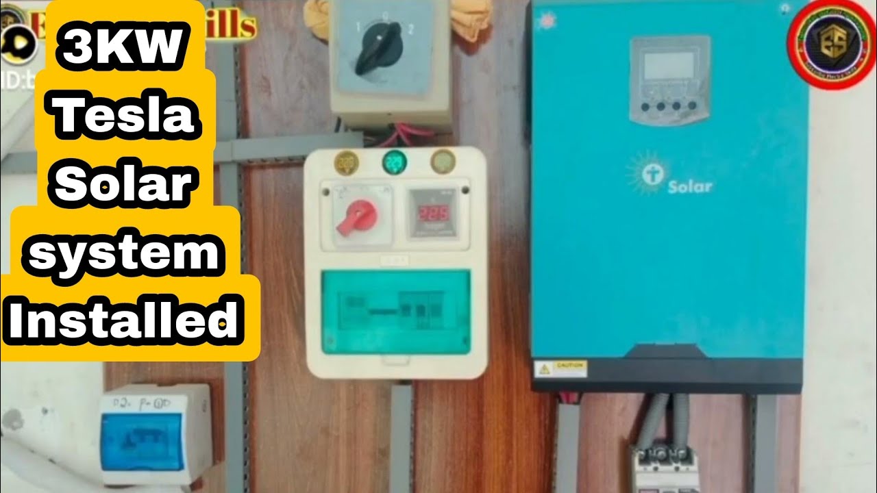 3 KW Tesla Solar system Installed|Tesla Hybrid 3kw solar system ...