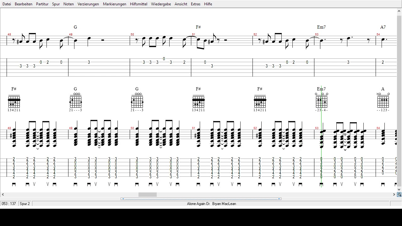 Bryan MacLean - Alone again Or - Tabs - YouTube