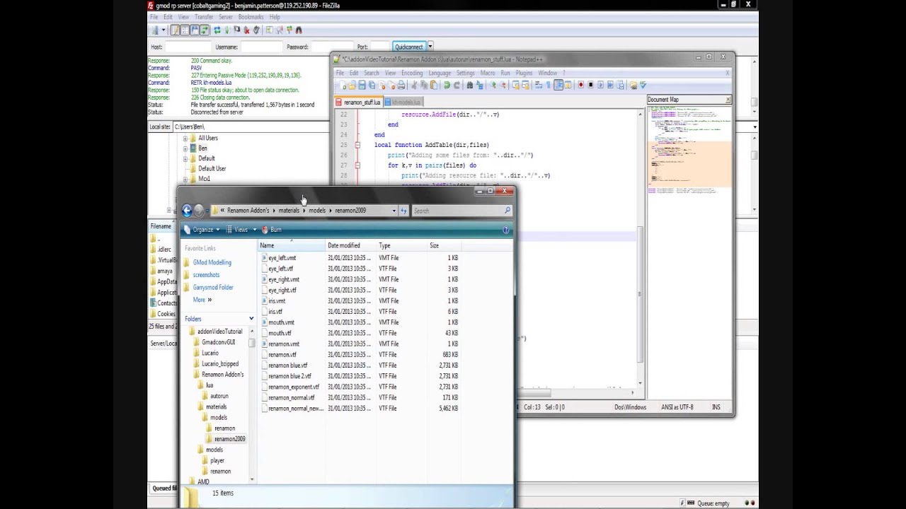Extracting and adding GMOD13 workshop files (+fastdl) - YouTube