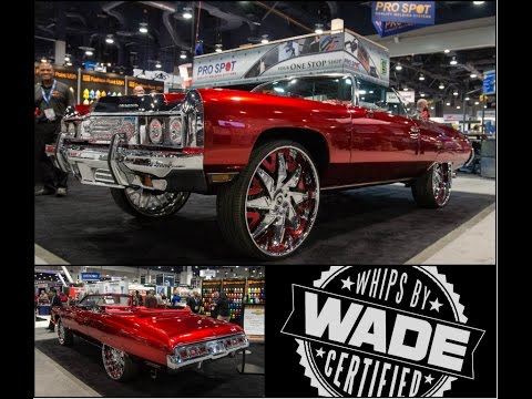 SEMA 2014 : Candy Red over Chrome 73 Donk on 28\