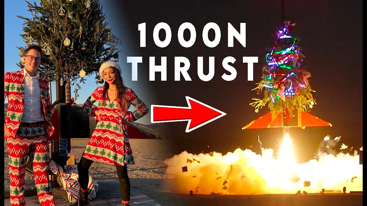 Launching a Christmas Tree Rocket