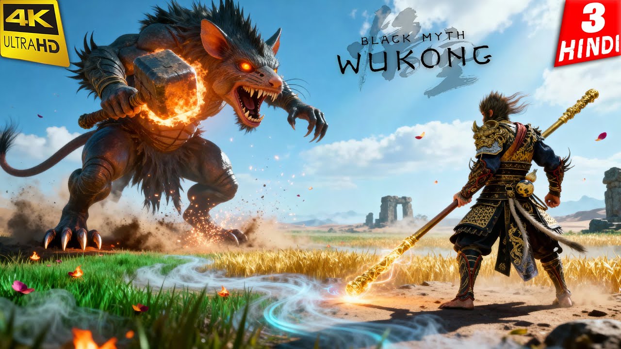 KILLER RAT BOSS FIGHT | Black Myth Wukong | 4K Gameplay HINDI - YouTube