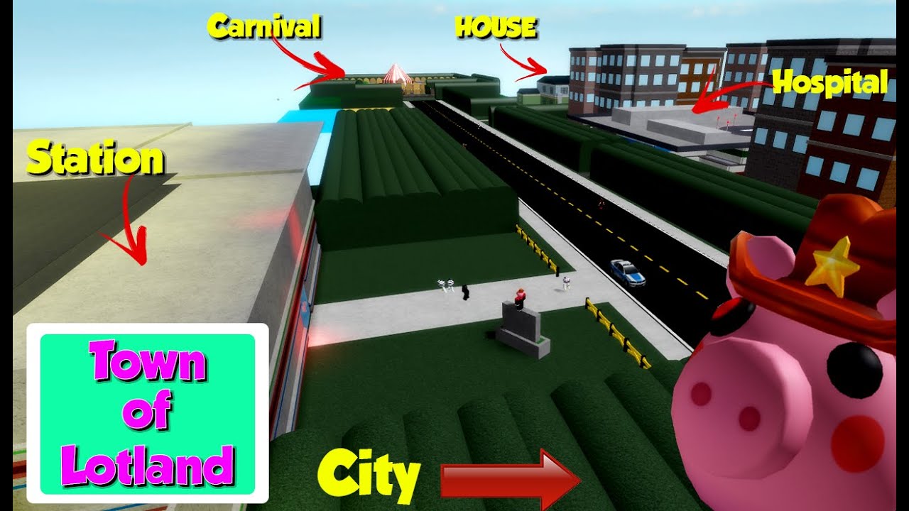 PIGGY MAPS ALL TOGETHER TO MAKE THE TOWN OF LOTLAND | PIGGS HOMETOWN ...