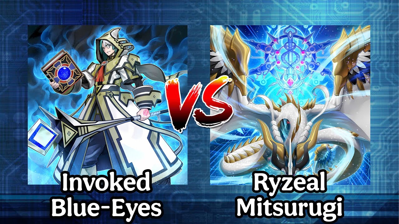 Invoked Blue-Eyes vs Ryzeal Mitsurugi | Yu-Gi-Oh! - EDOPRO. - YouTube