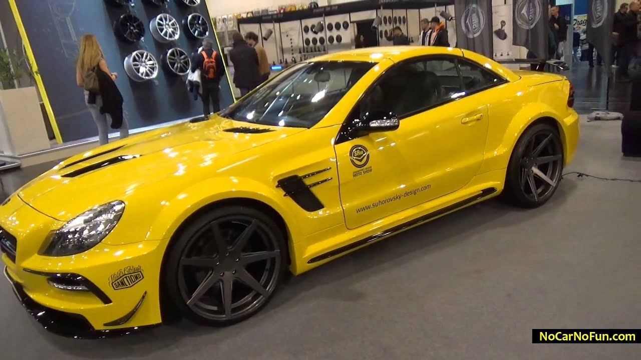 Mercedes Benz SL SR66 Suhorovsky Design - 2014 Essen Motor Show! - YouTube
