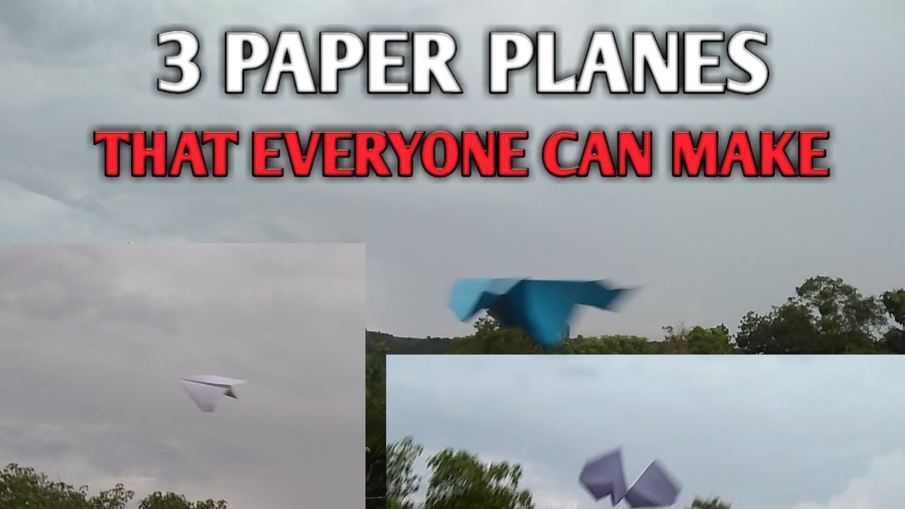 Three Ordinary Paper Planes That Everyone Can Make. Easy To Remember ...