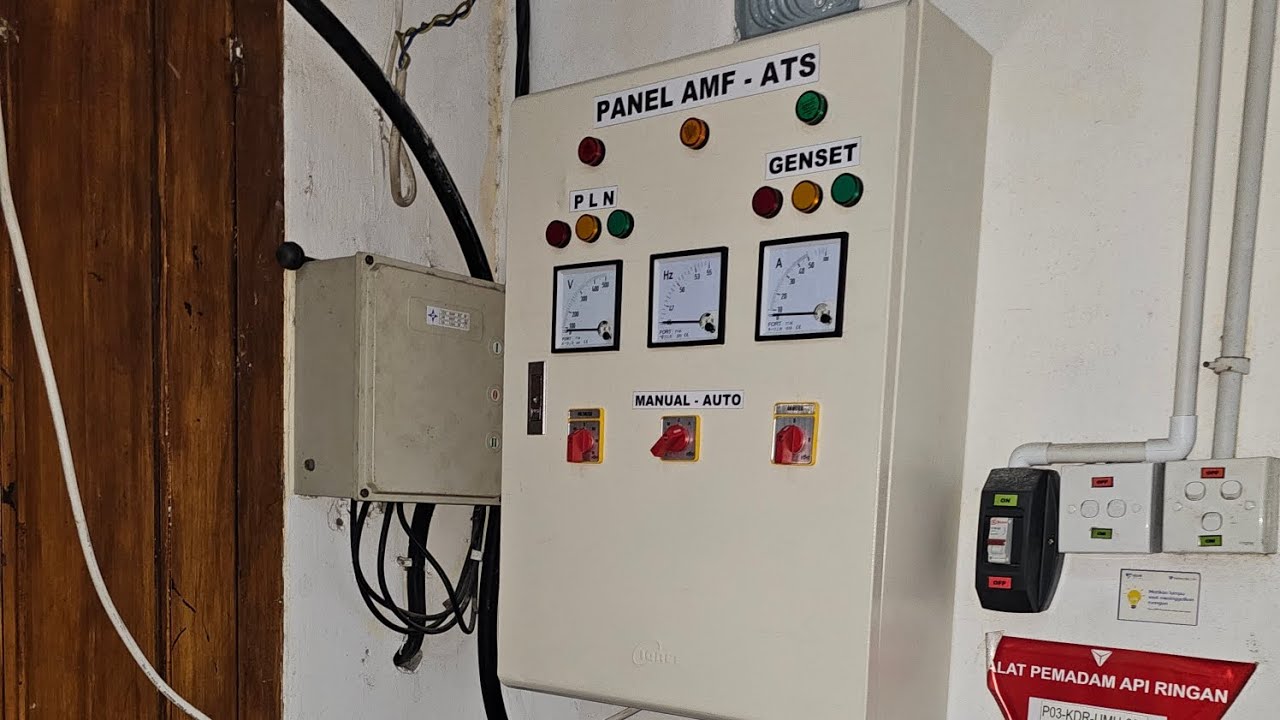 Pemasangan ATS PLN ke GENSET 40kva Automatic Transfer Switch #pln #pln ...