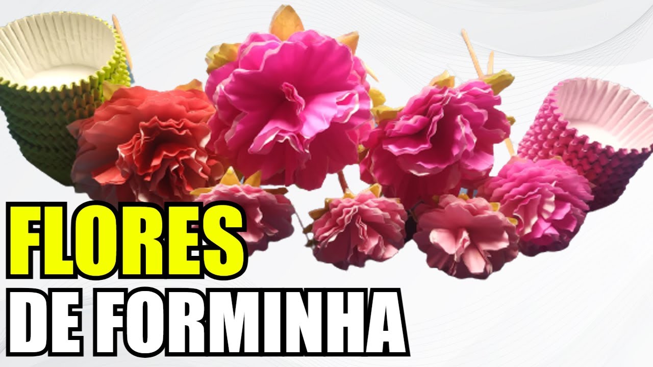 Como fazer FLORES COM FORMINHA DE DOCE !!!! Maneiras Incríveis para ...