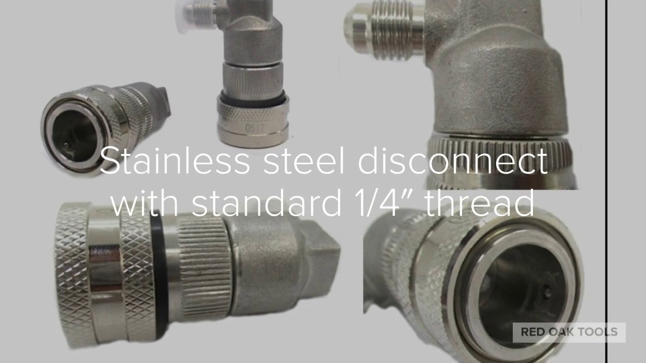 Stainless Steel Ball Lock Disconnect with MFL 1/4’’ Fitting - YouTube