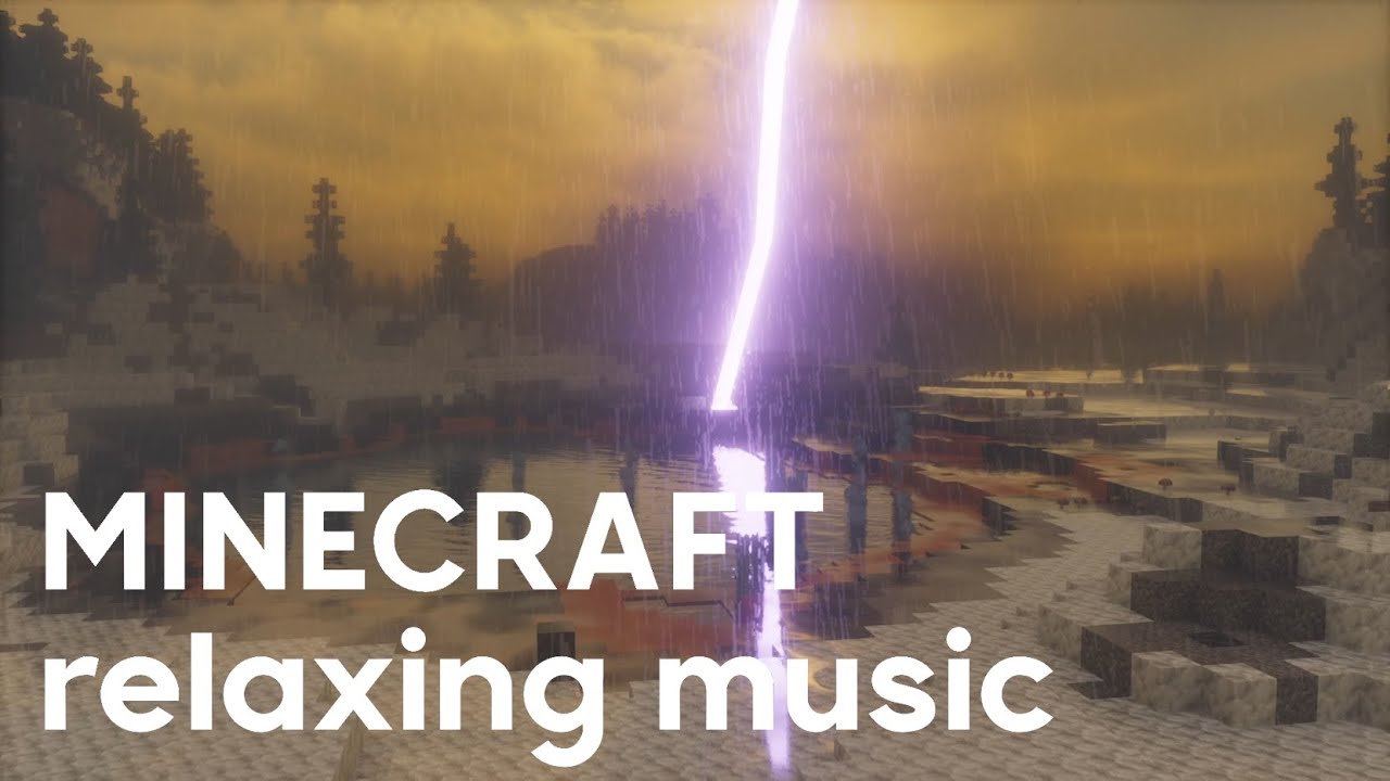 listening to minecraft music while standing in a thunderstorm - YouTube