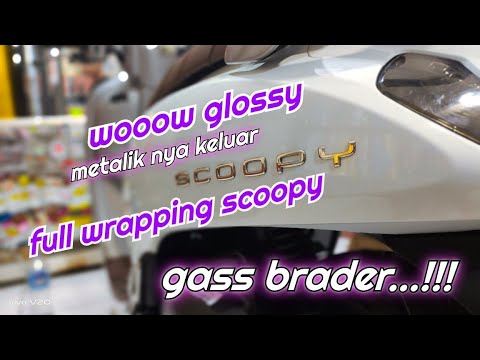 all new SCOOPY putih dof pasang transparan glossy [4]