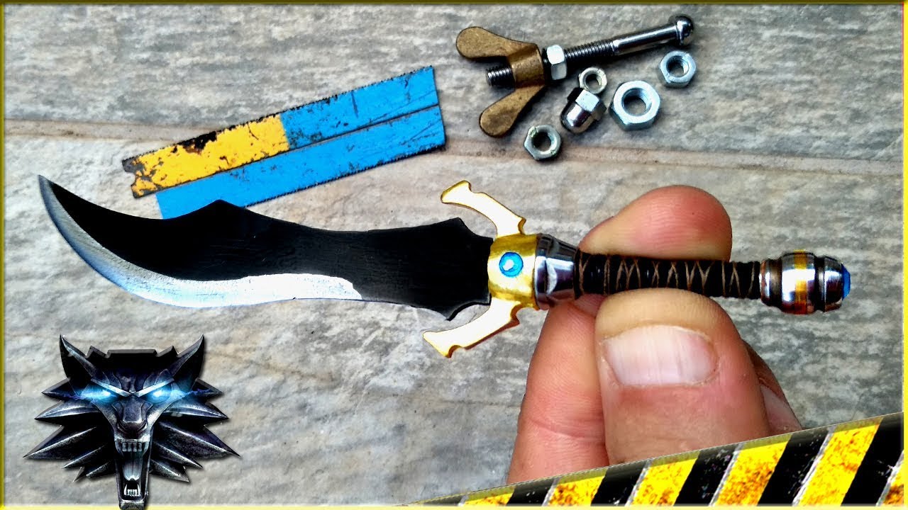 Forginga Mini Sword Screws and old Saw - YouTube