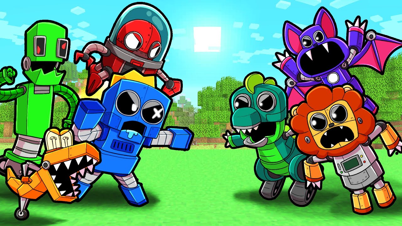 RAINBOW ROBOTS vs CRITTER ROBOTS! (Robot Wars) - YouTube