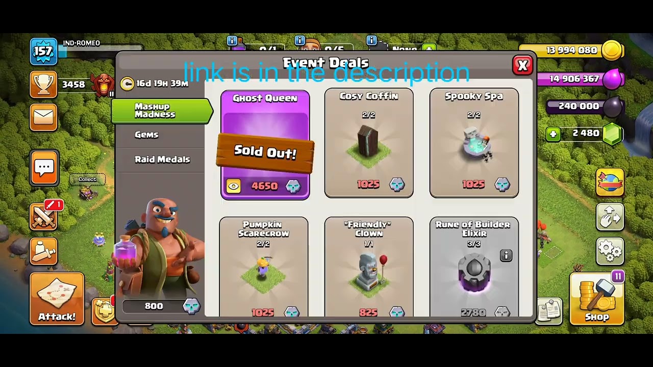 Claim free mashup medals and sour elixir in coc. redeem link is the ...