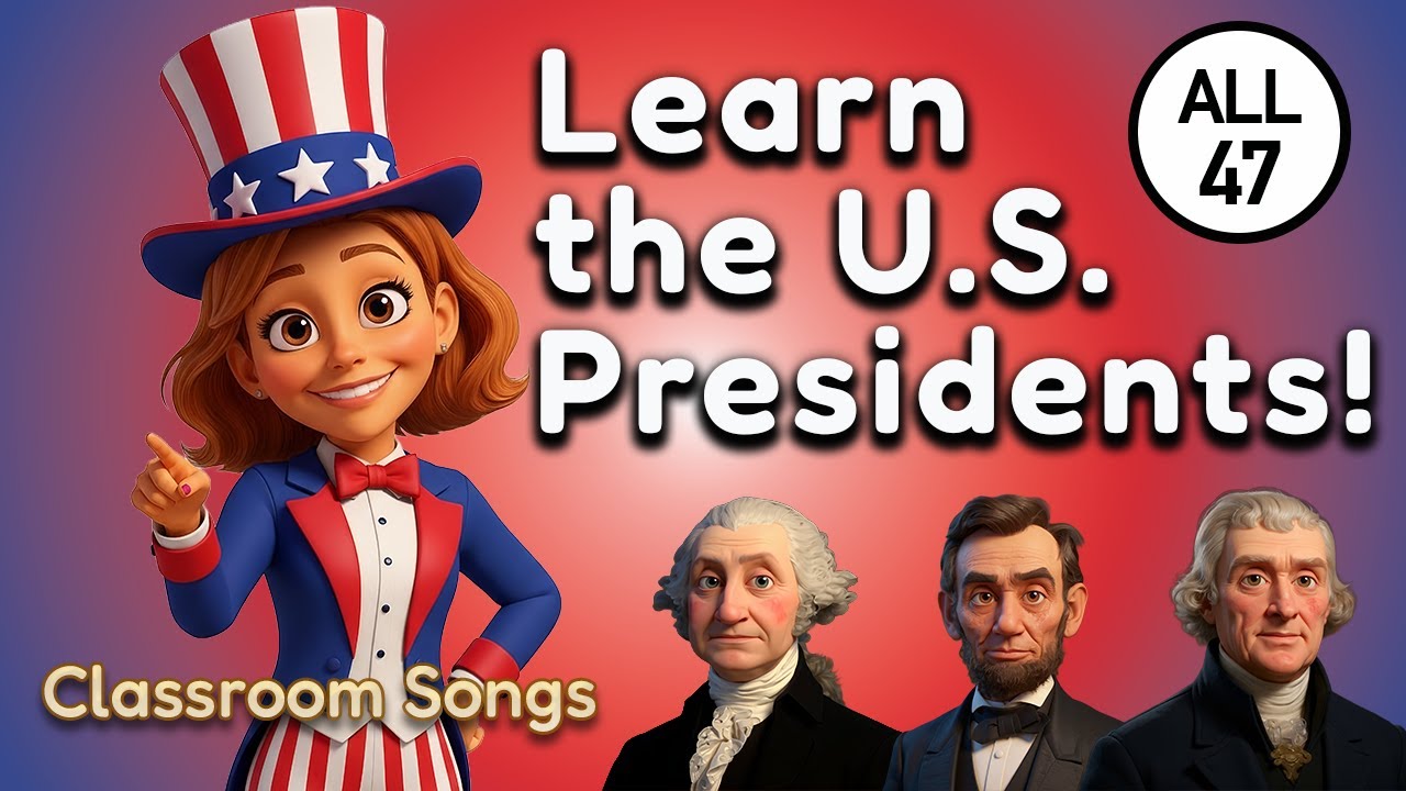 US Presidents Song for Kids 🇺🇸 (All 47 Presidents) | Learn With JoJo ...