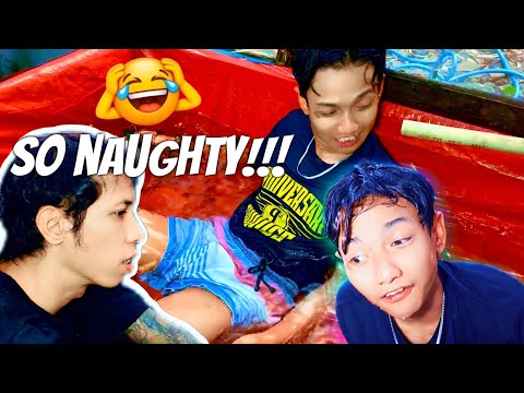 Arif is So Naughty While Ludfy Builds a Fish Pond