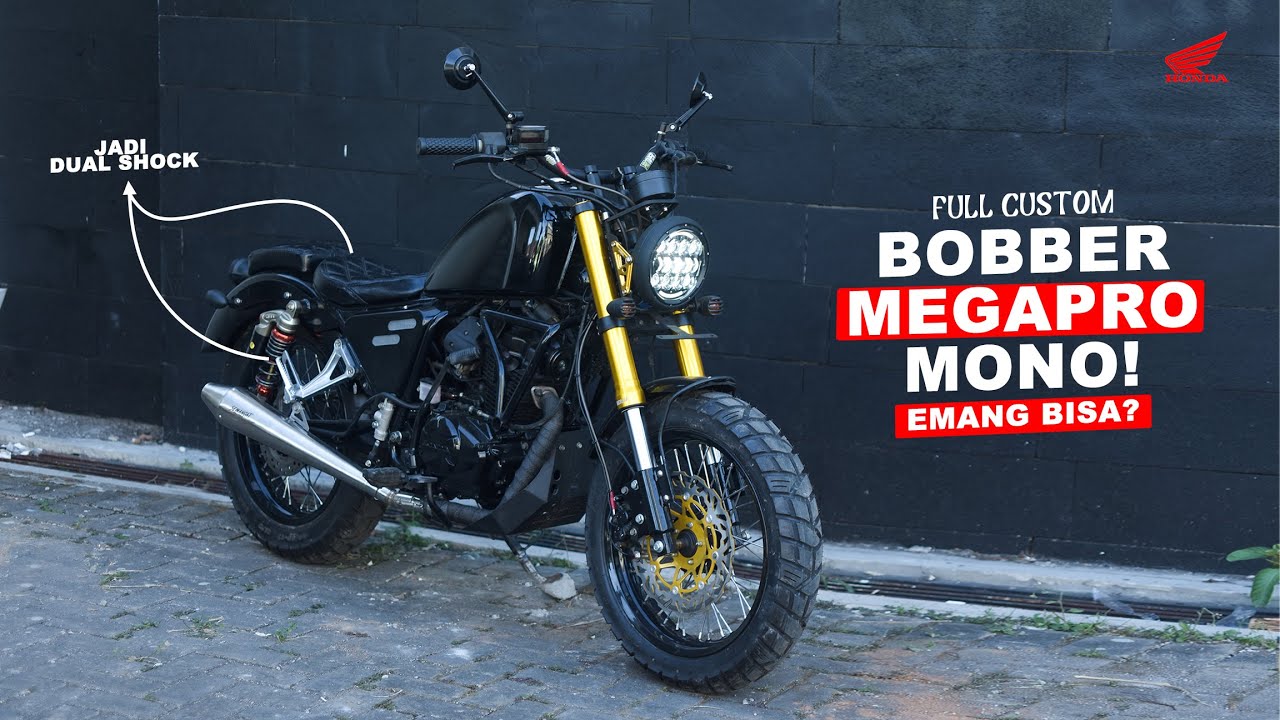 full custom megapro MONOSHOCK jadi DUALSHOCK ! - YouTube