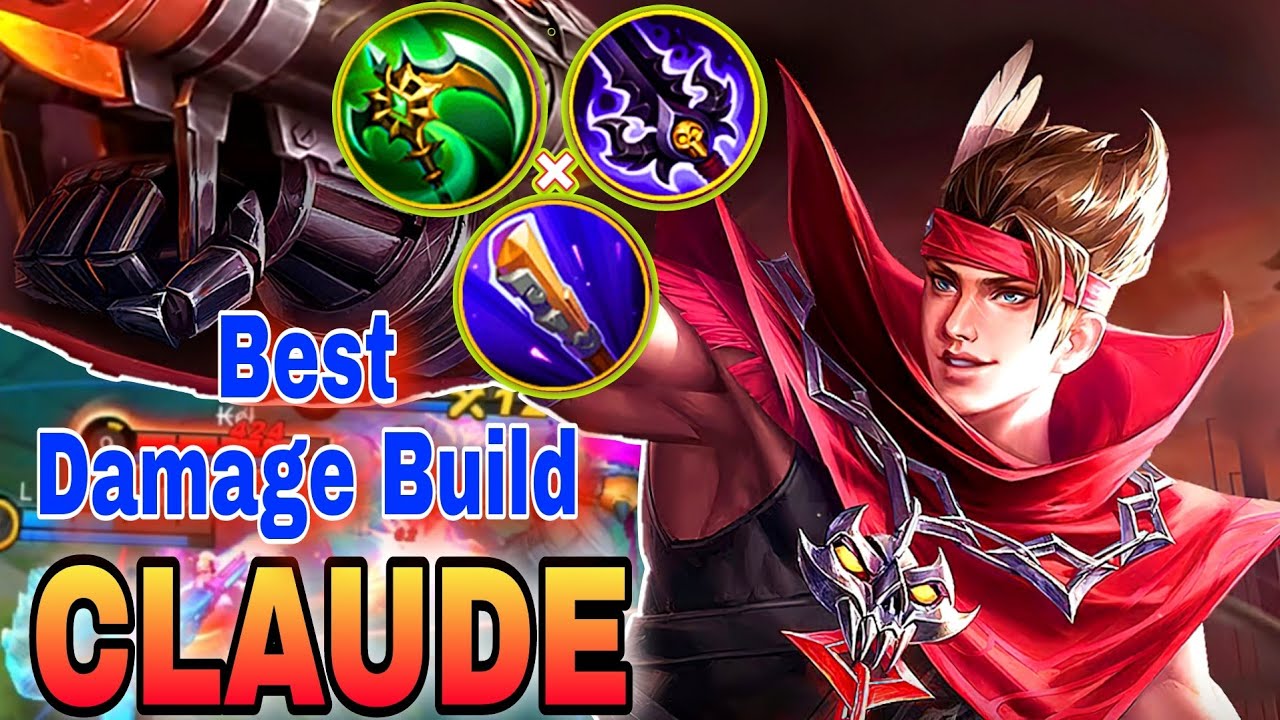 CLAUDE!! Best Damage Build - Top One Global Build - mlbb - YouTube
