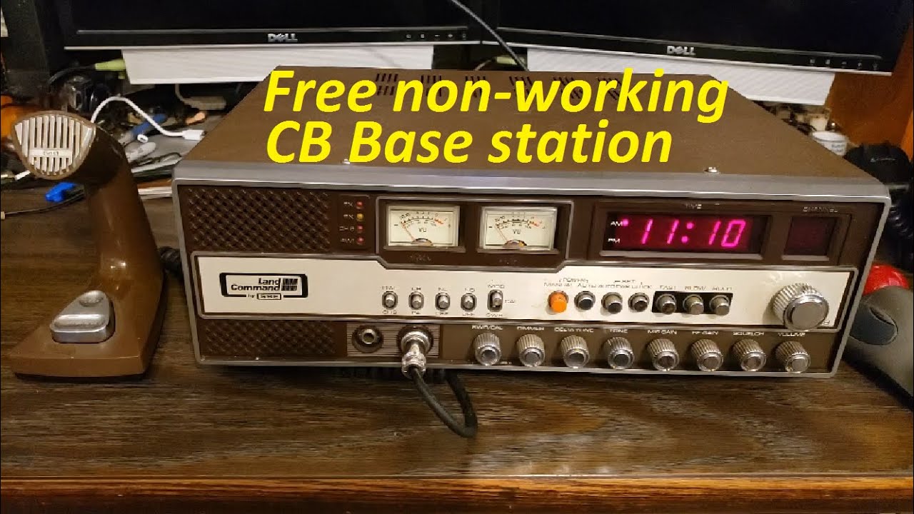 SBE Land Command, 40 channel base CB radio with original mic - YouTube