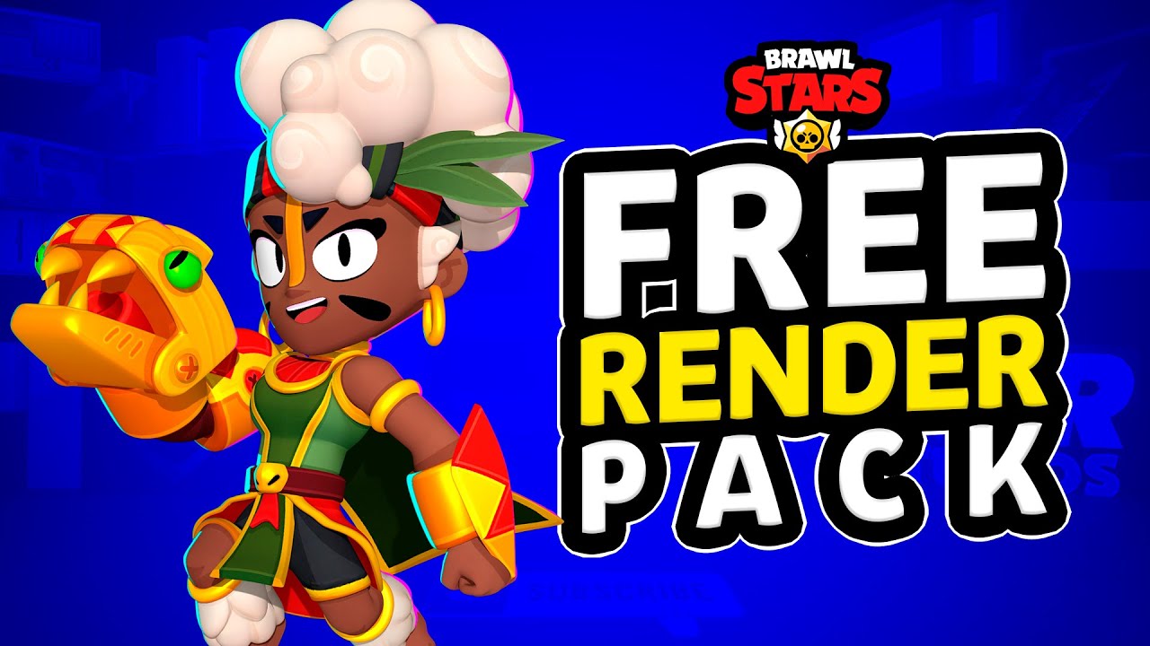 PACK GFX BRAWL STARS | RENDERS 3D BRAWLER | Dynamike, Frank, Grom ...