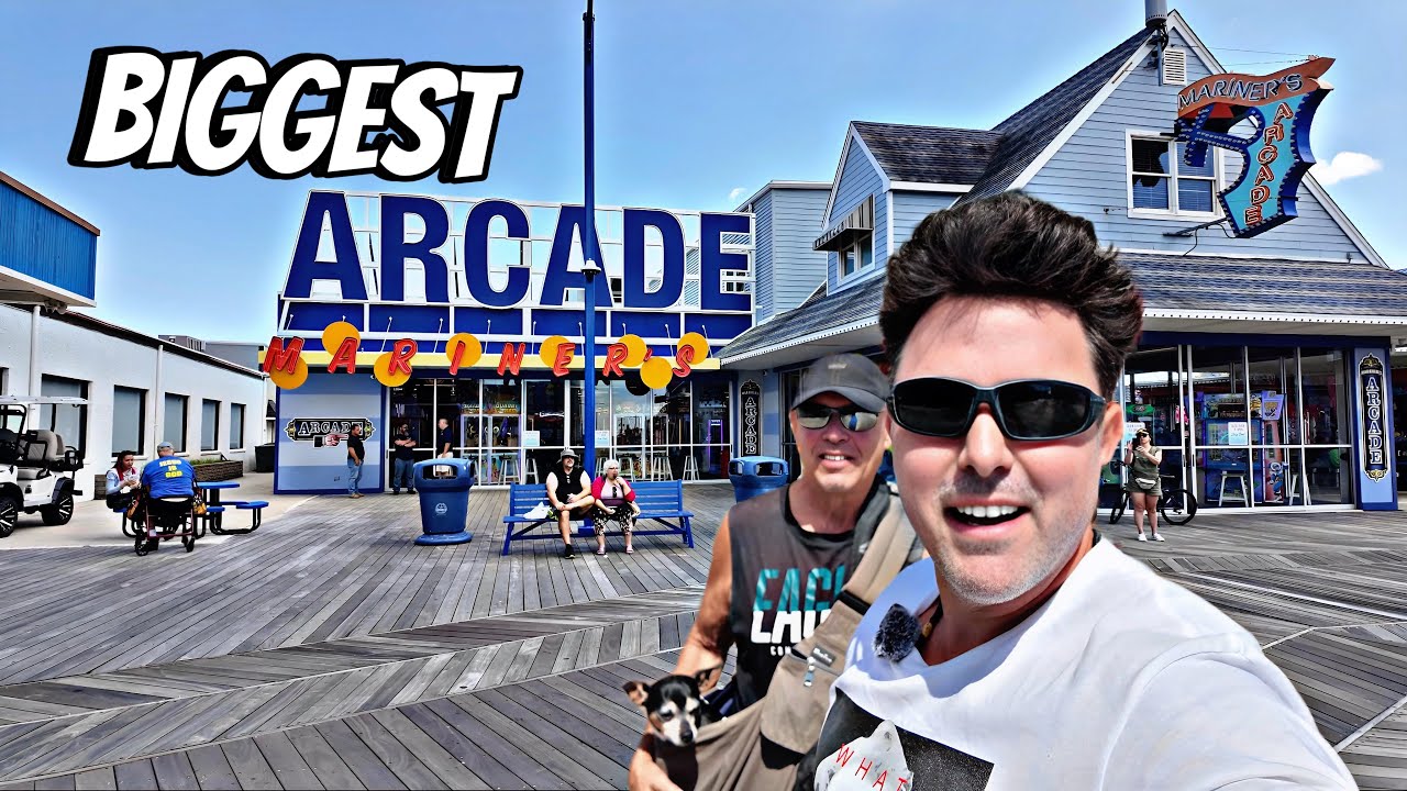 WILDWOOD’s BIGGEST Arcade on The Boardwalk - YouTube