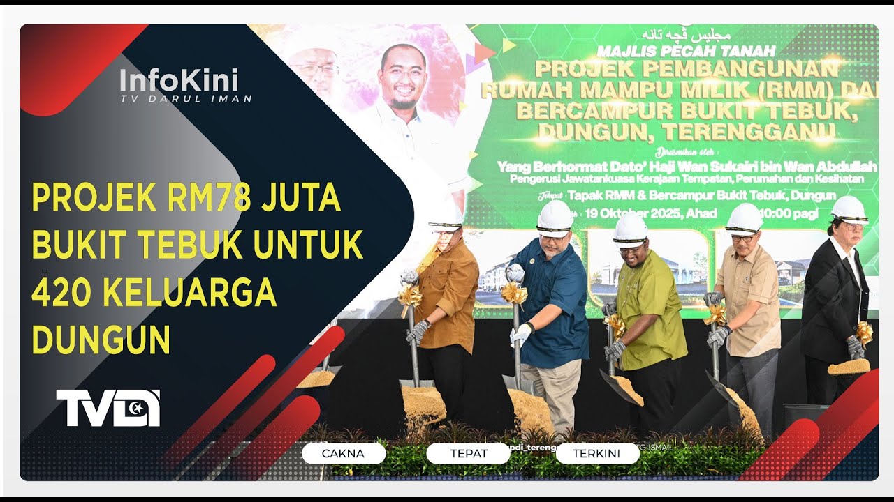 Projek RM78 Juta Bukit Tebuk Untuk 420 Keluarga Dungun - YouTube