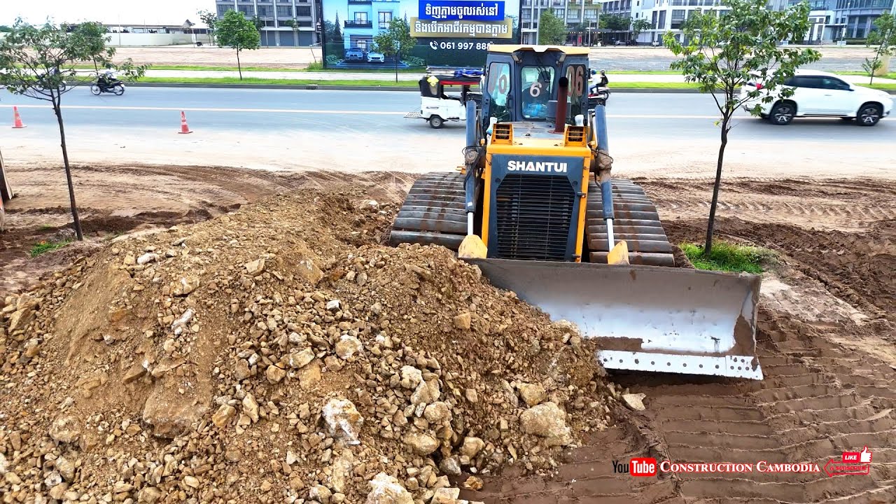 Watch Complete Sand Filling Foundation Operation! By Skilled Dozer ...