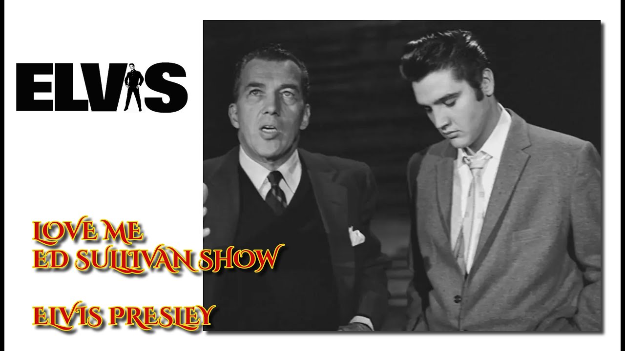 Elvis Presley Love Me Ed Sullivan Show On Old Television - YouTube