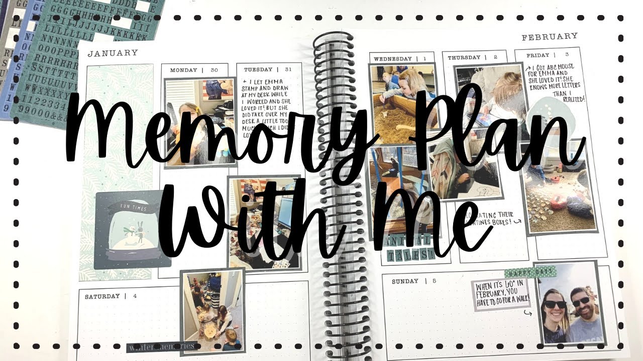 Memory Plan with Me | Memory Spread | Lights Planner Action - YouTube