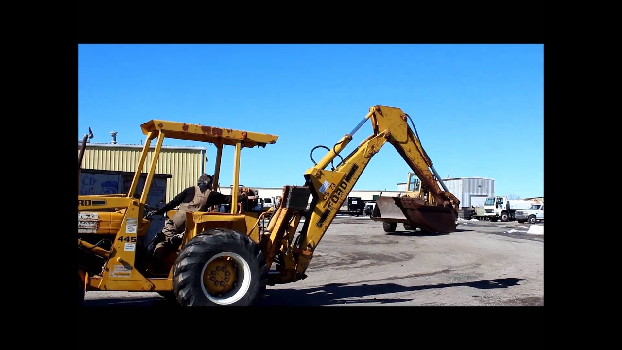 Ford 445 backhoe for sale | sold at auction March 13, 2014 - YouTube