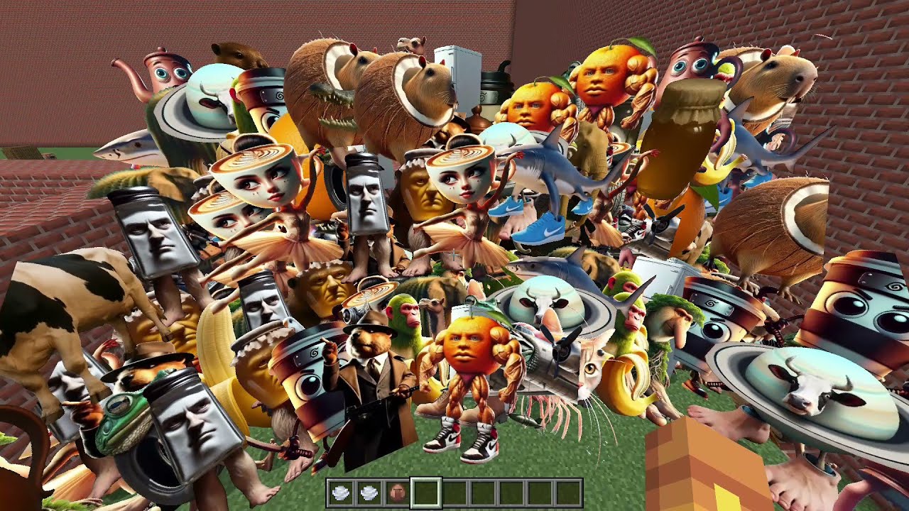 Too Much ALL Cursed Brainrot and Normal Version Brainrot Nextbot in ...