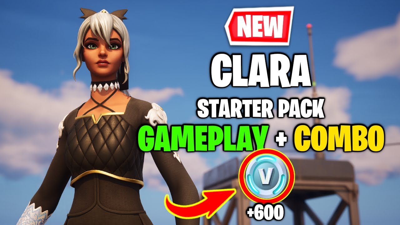*NEW* Clara Skin Gameplay in Fortnite Chapter 5 Season 2 Starter Pack - YouTube