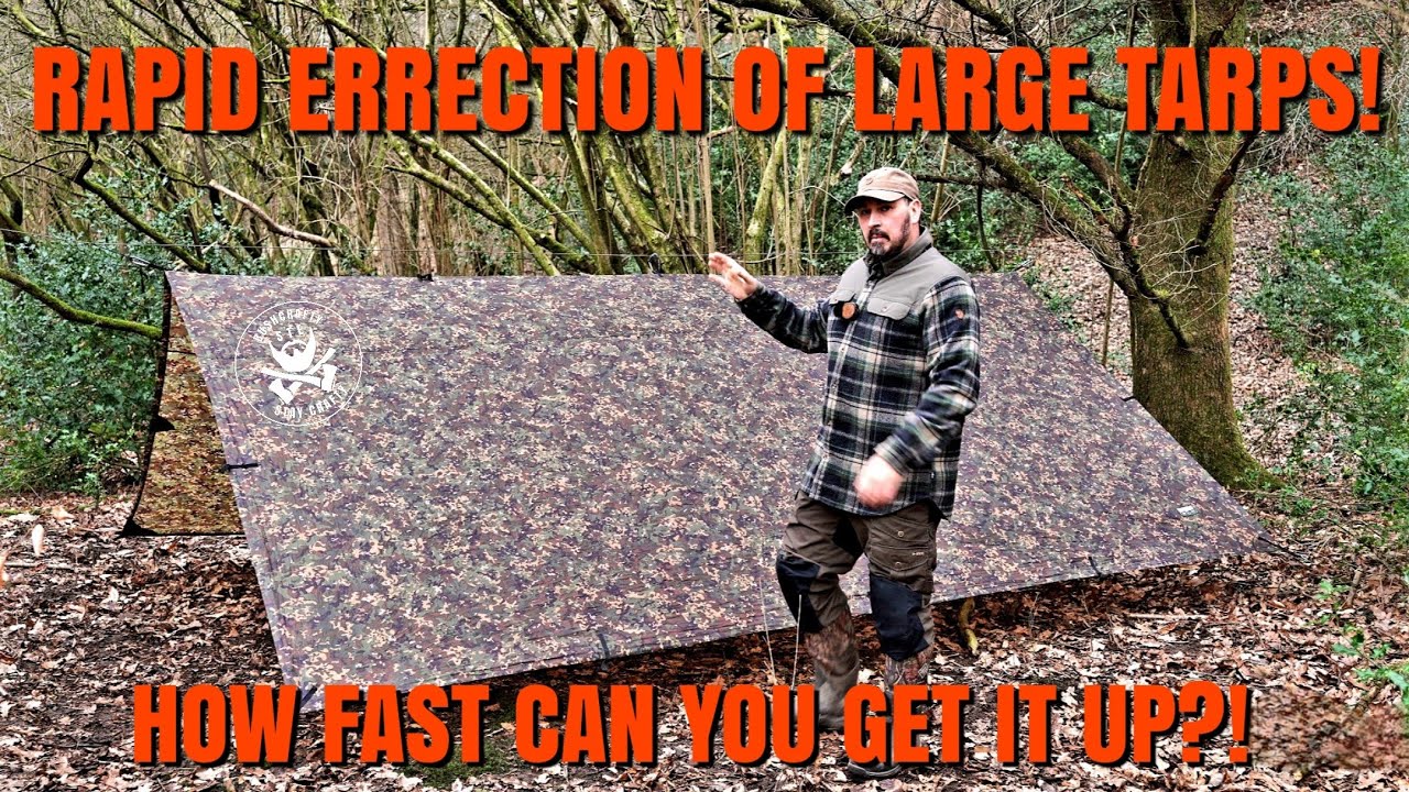 Rapid Deployment Of Large Tarp. Instruction Video. Get It Up Fast! - YouTube