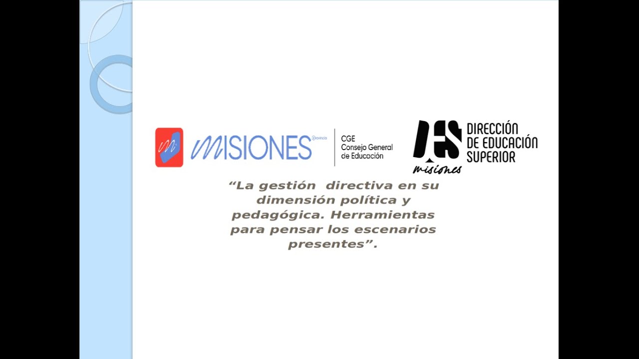 1º Encuentro - Actualización INFoD - Gestión directiva en su dimensión ...