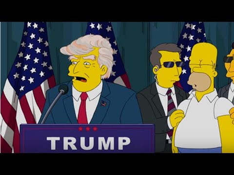 The Simpsons : Amerika İç Savaşı 2020 Donald Trump-Joe Biden