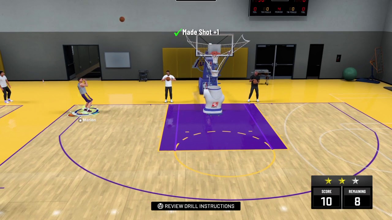 NBA 2K20 Corner 3s Drill No shot meter - YouTube