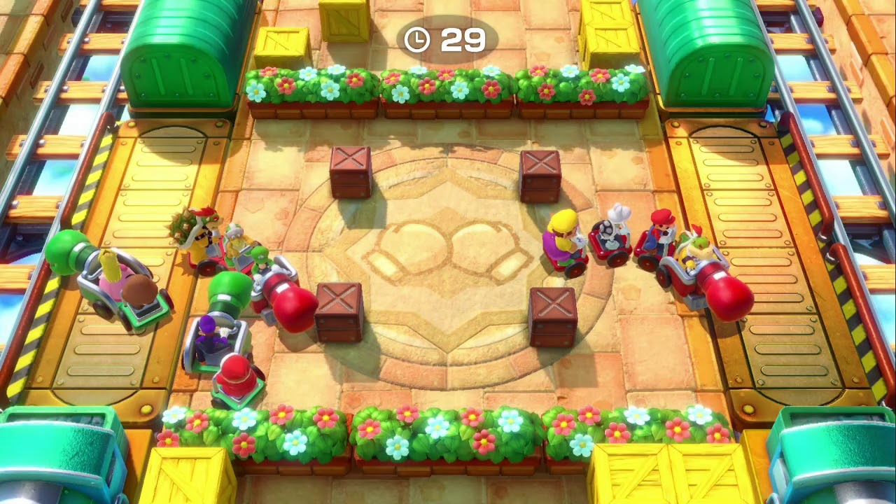 Super Mario Party(Minigame Train in Pain) - YouTube