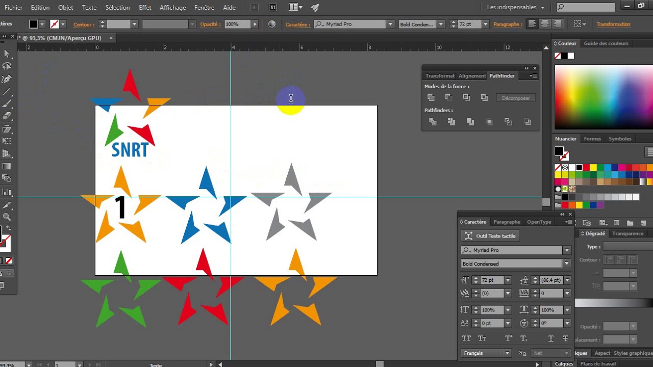 Creation du logo SNRT avec Illustrator - YouTube
