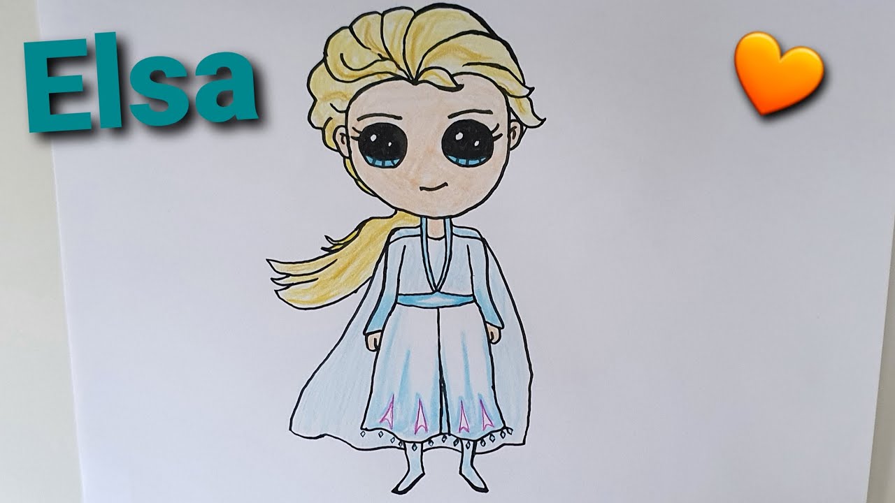 How to draw Elsa - Frozen 2 - YouTube